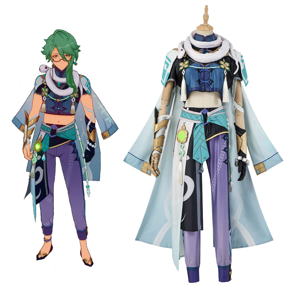 Game Genshin Impact Baizhu Cosplay Costume