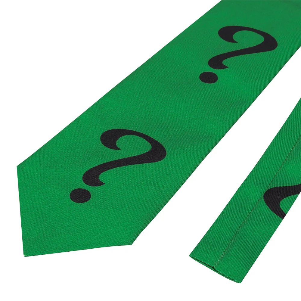 Riddler Edward Nigma Question Mark Tie Cosplay Accessory( Ready To Ship)