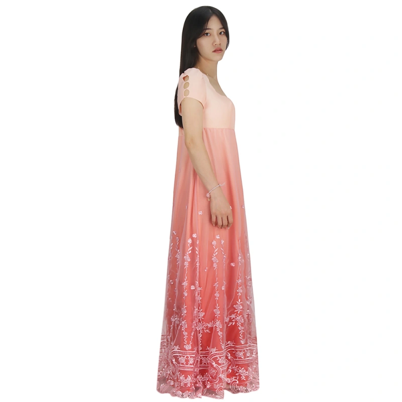 Edwina Sharma Cosplay Costume Bridgerton Season 2 Pink Dress