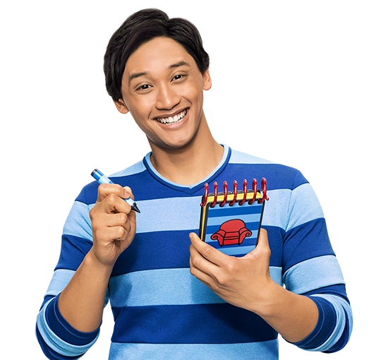 Josh Blue Striped Shirt Blue's Clues & You Cosplay Costume In Stock ...