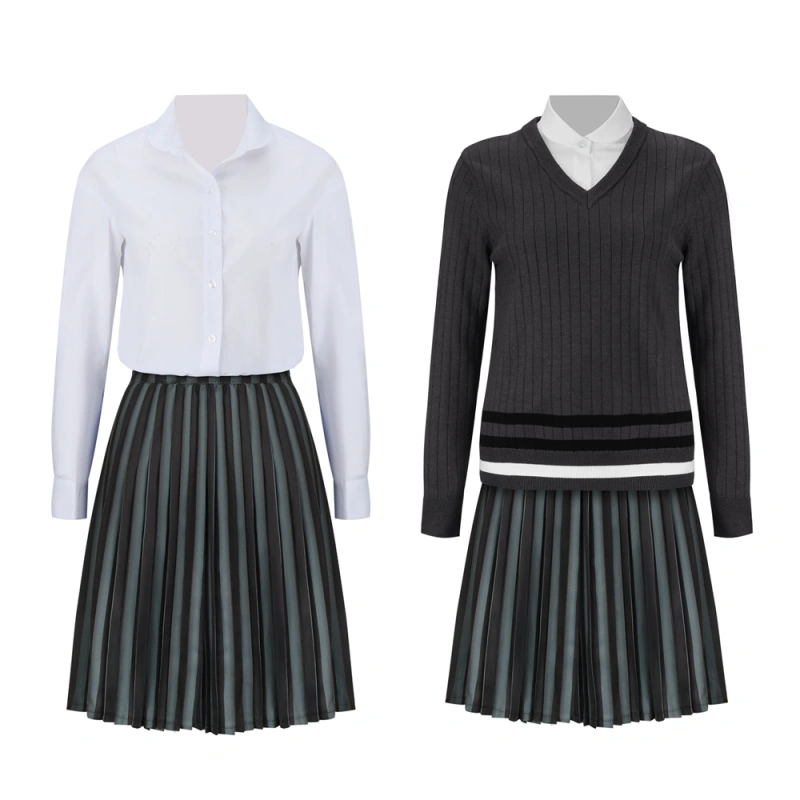 Nevermore Academy Black School Uniform Wednesday Addams Cosplay Costume ...