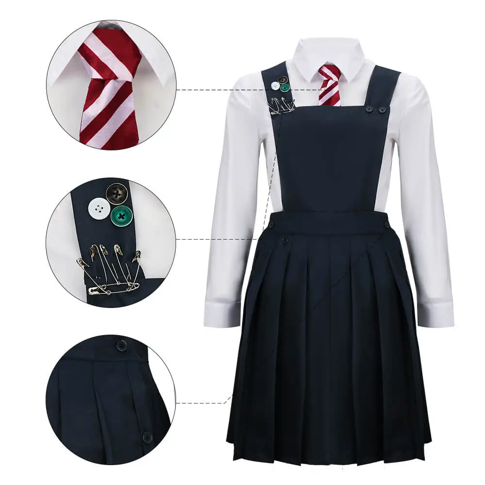 Girls Matilda the Musical Red-Beret Girl Cosplay Costume Hortensia ...