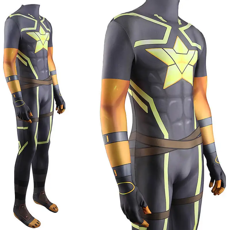 Game Live A Hero Barrel Cosplay Costume Jumpsuit Bodysuit