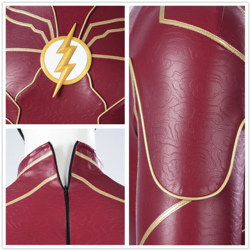Deluxe The Flash Barry Allen Superhero Cosplay Costume Boots 2023 Movie ...