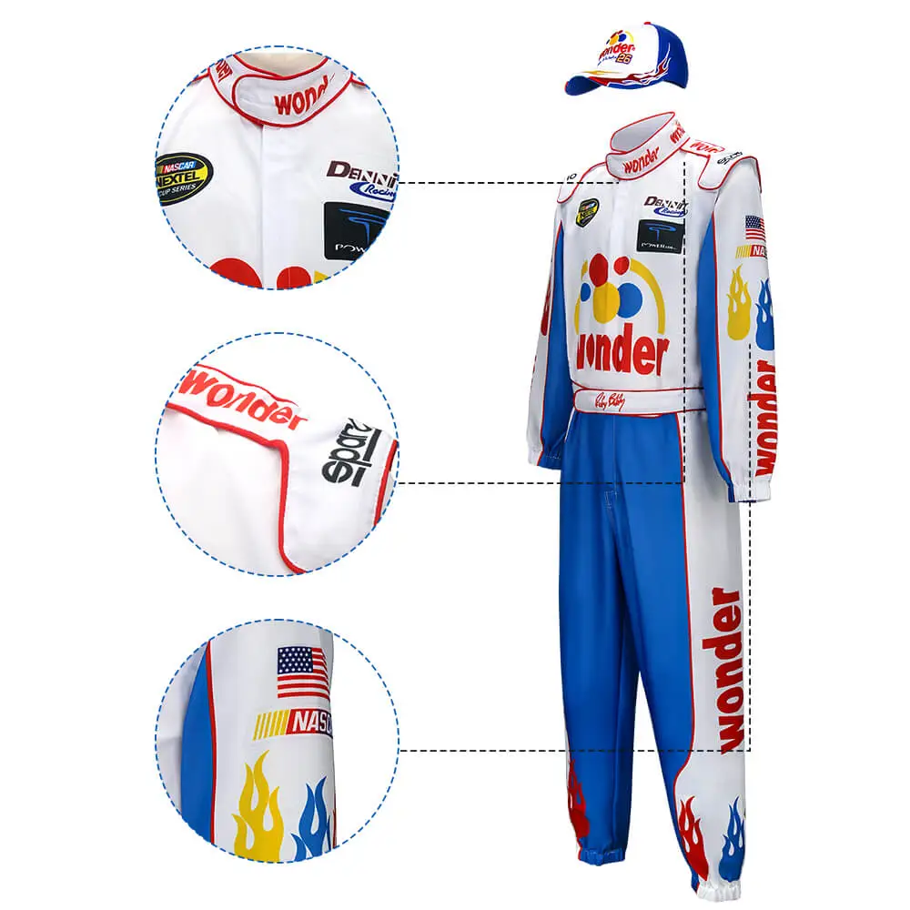 Ricky Bobby Nascar Cosplay Costume Style B Talladega Nights Wonder ...