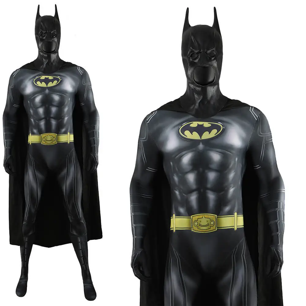 The Flash Movie Batman 1989 Michael Keaton Cosplay Costume And Mask