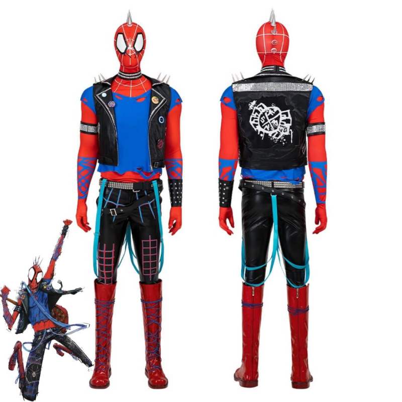 Spider-Punk Hobie Brown Halloween Costume Spider-Man Across the Spider ...
