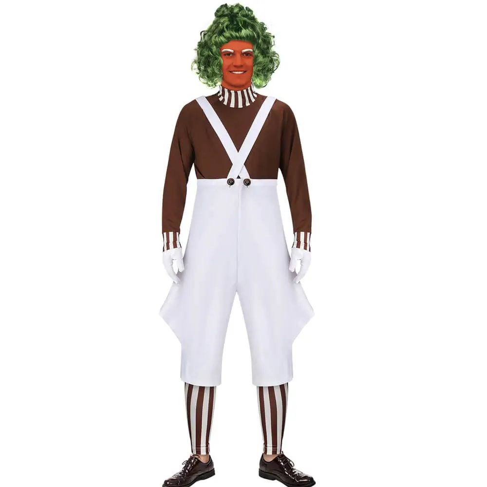 Deluxe Oompa Loompa Cosplay Costume With Wig-Charlie and the Chocolate ...