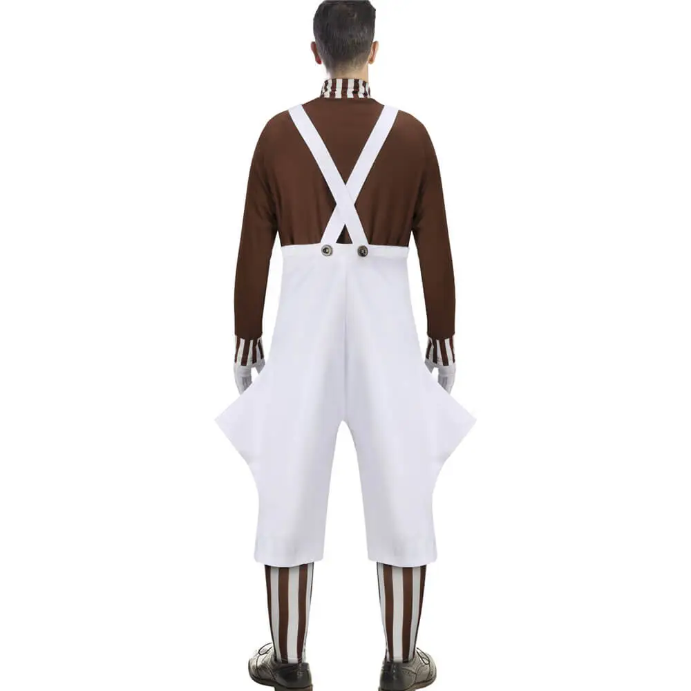 Deluxe Oompa Loompa Cosplay Costume With Wig-Charlie and the Chocolate ...