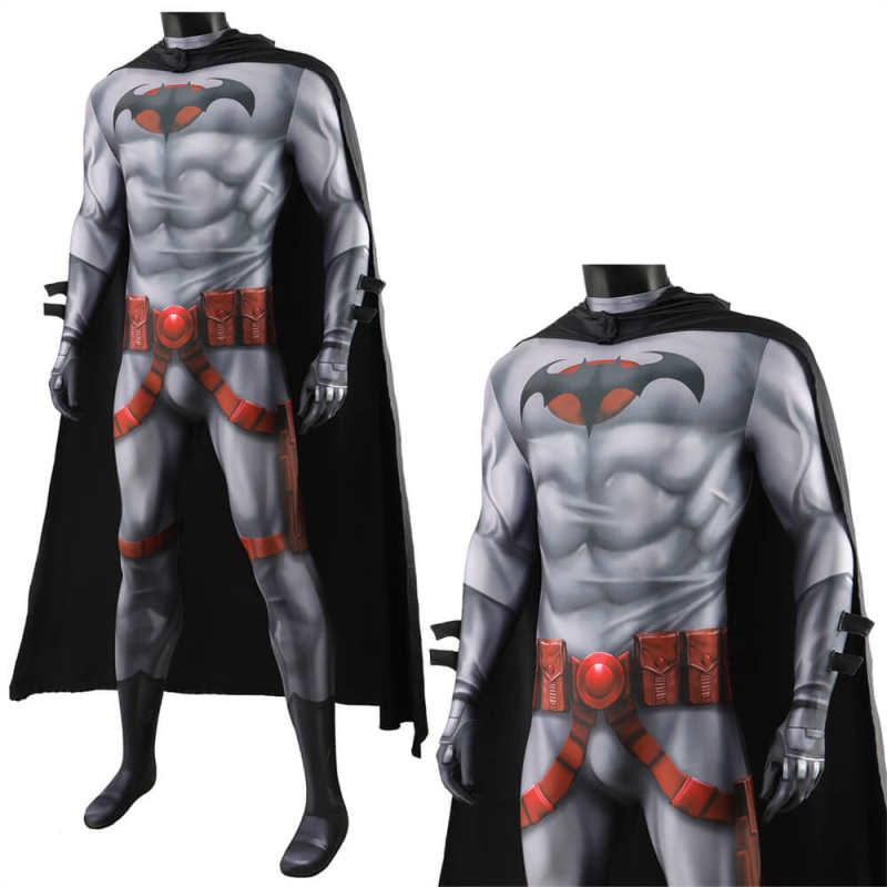 DC Flashpoint Batman Halloween Costume Thomas Wayne Cosplay Jumpsuit ...