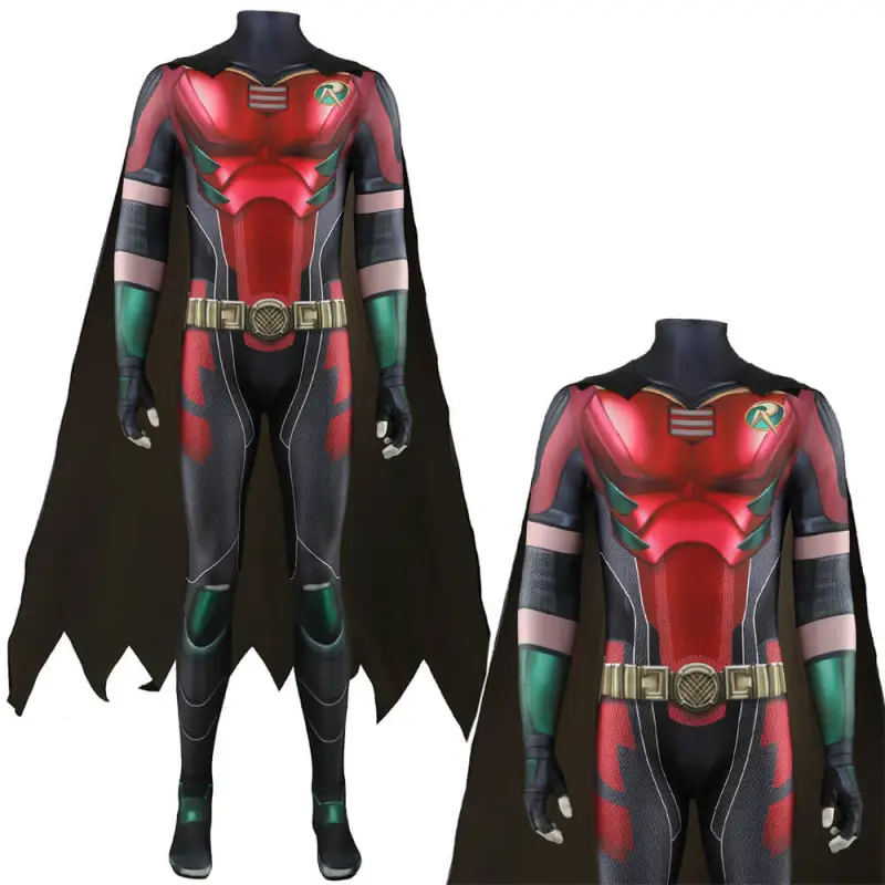 Titans Season 4 Robin Halloween Costume Superhero Tim Drake Jumpsuit ...