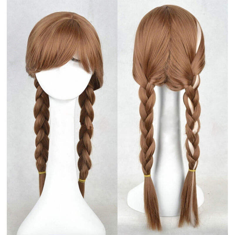 Princess Anna Brown Braid Costume Wigs Adult-Disney Frozen 2 Takerlama