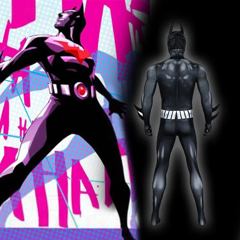 DC Batman Beyond Cosplay Costume Bruce Wayne Jumpsuit-Batman of the Future