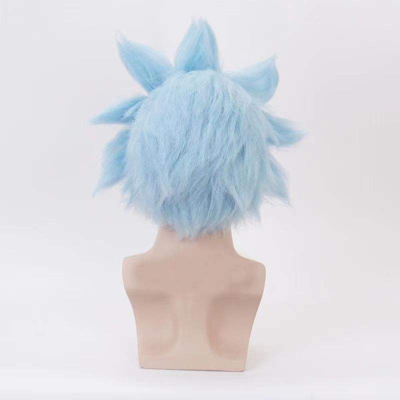 Rick and Morty Rick Sanchez Cosplay Wig Blue Hair for Adults Takerlama