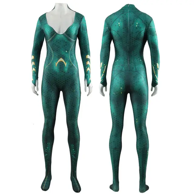 Aquaman and the Lost Kingdom Queen Mera Cosplay Costume Adults Kids ...