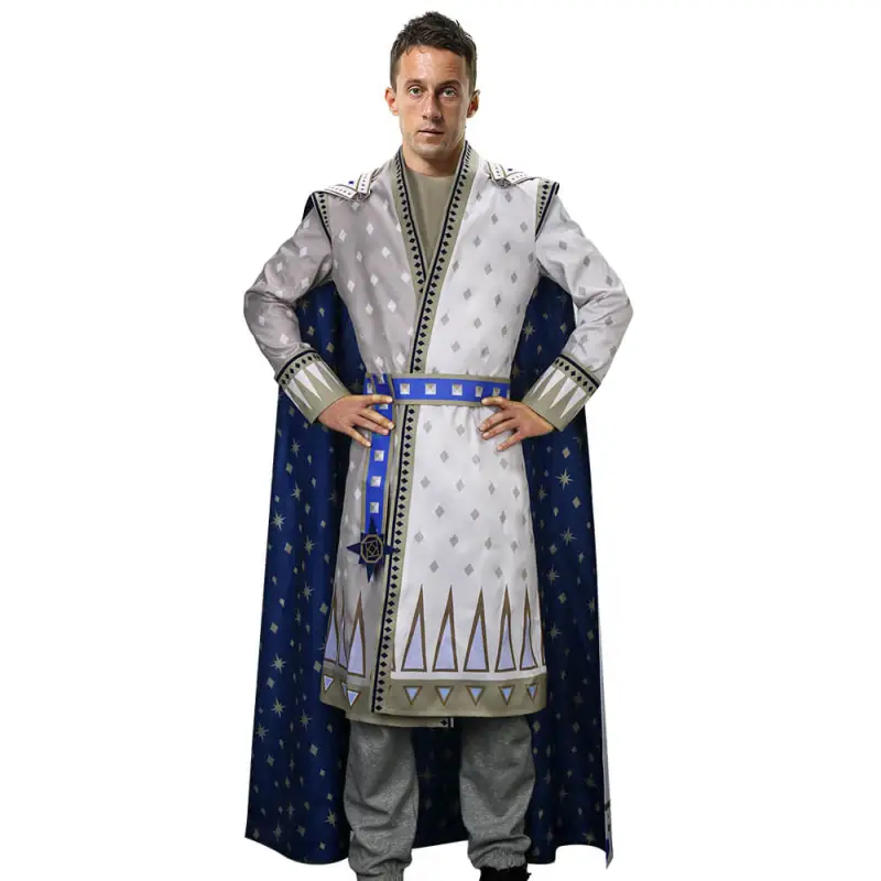 Movie Wish King Magnifico Cosplay Costume Evil King White Outsuit Takerlama