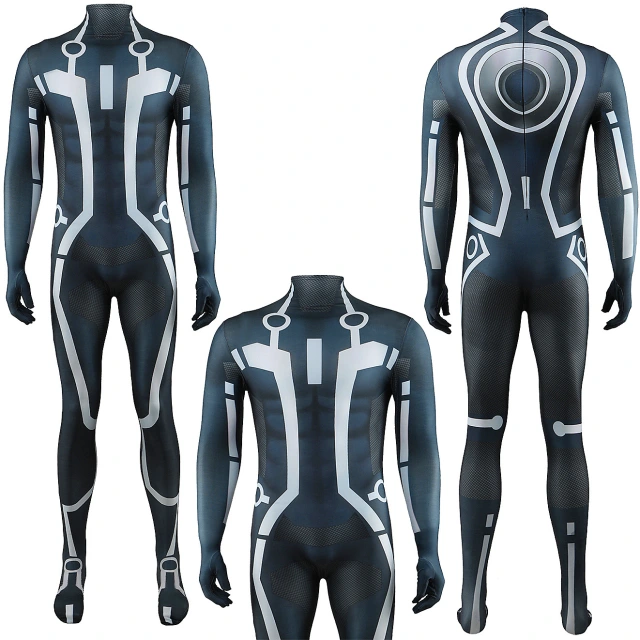 Tron Legacy Costume Sam Flynn Cosplay Bodysuit Takerlama