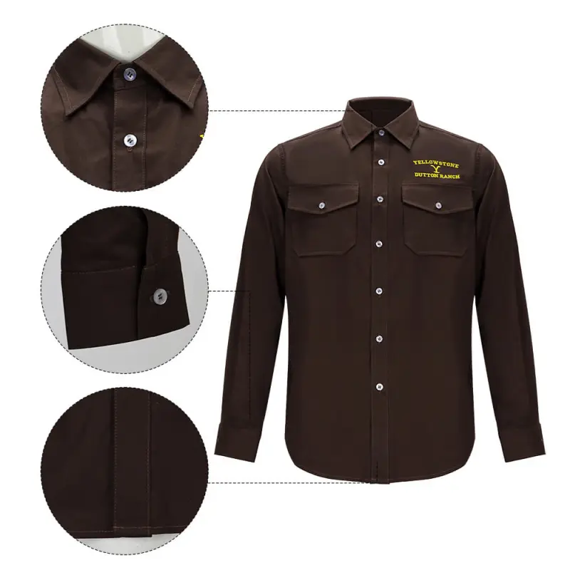 Yellowstone John Dutton Cosplay Costume Shirt Takerlama