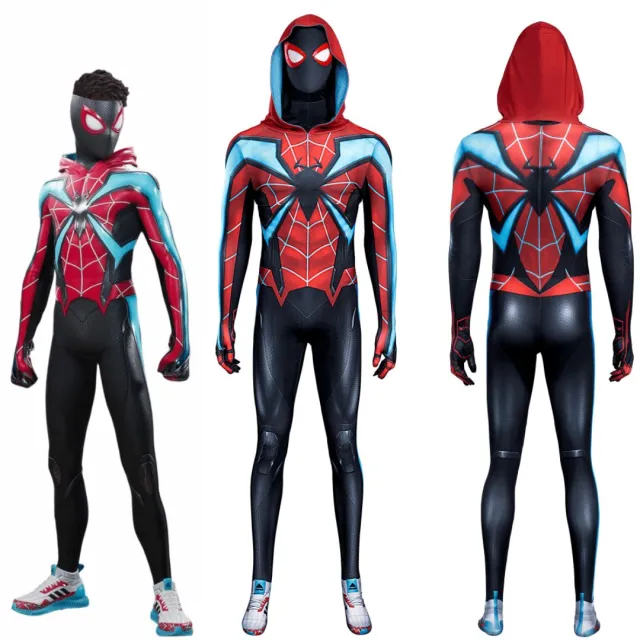 PS5 Marvel's Spider-Man 2 Miles Morales Evolved Suit Cosplay Costume ...