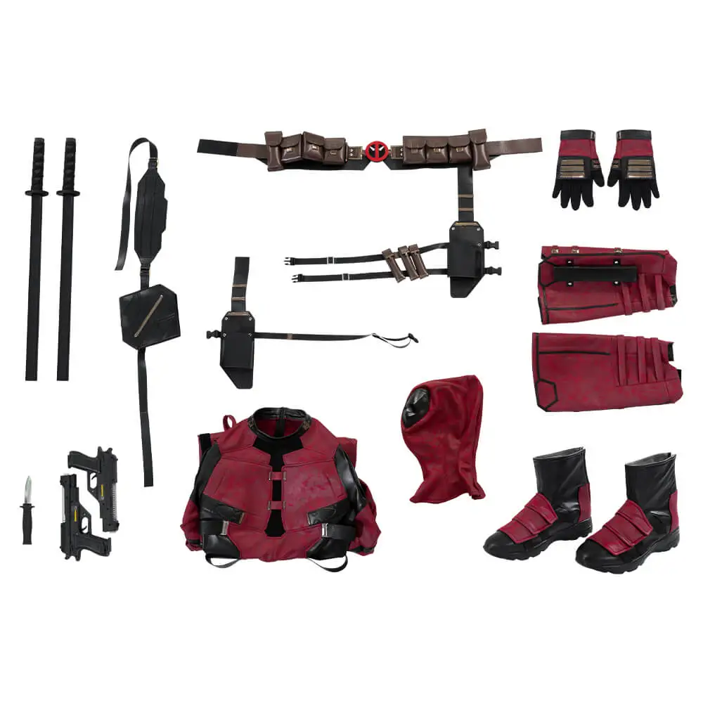 Deadpool 3 Wade Wilson Cosplay Costume Mask (No Knives Gun) In stock ...