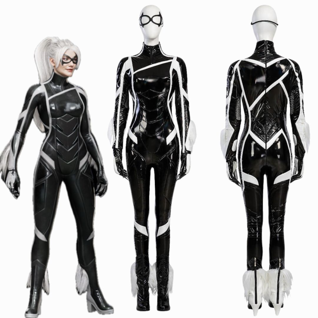 Takerlama Marvel's Spider-Man 2 PS5 Black Cat Cosplay Costume Felicia ...