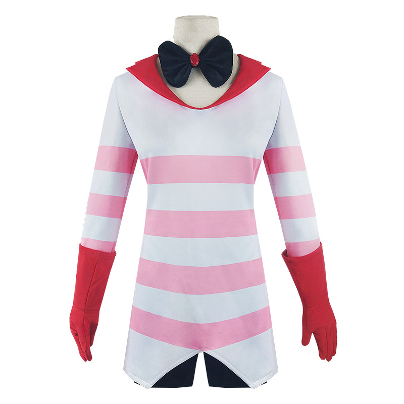 Takerlama Hazbin Hotel Angel Dust Cosplay Costume Unisex