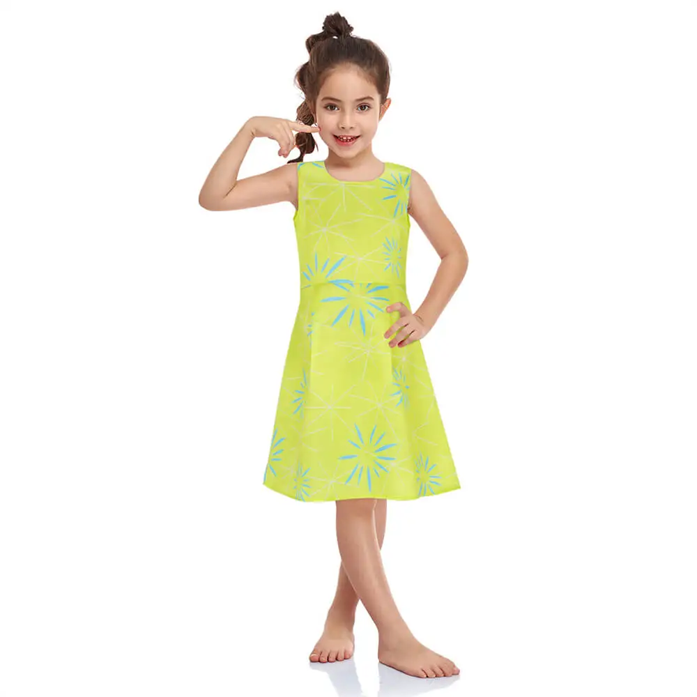 Inside Out 2 JOY Dress for Kids Cosplay Costume Short Summer Dress Gift ...