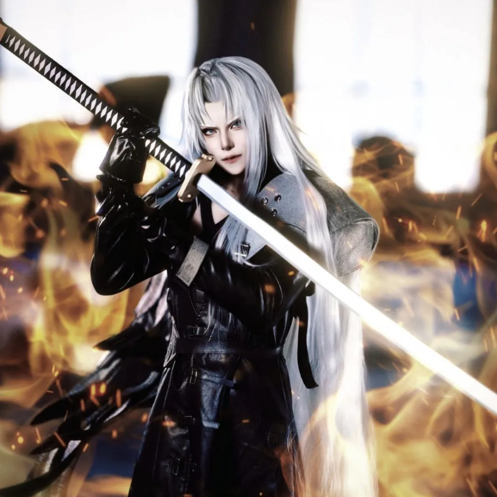 sephiroth cosplay dancing