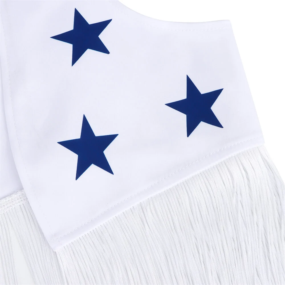 Takerlama Dallas Cowboys Cheerleader Uniform Women Team Cosplay Costume