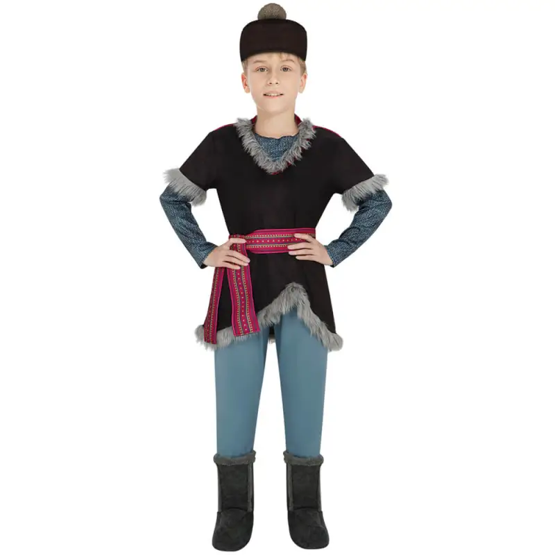 Frozen Kristoff Bjorgman Iceman Cosplay Costume Disney Movie Kids Suit ...