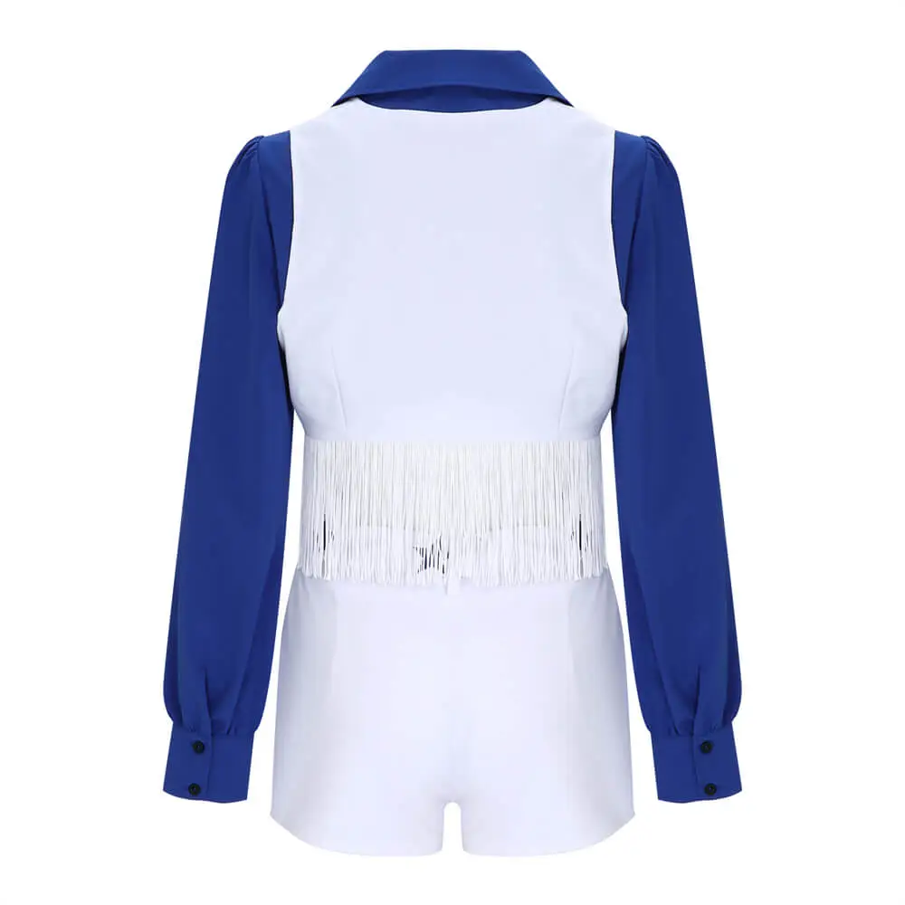 Takerlama Dallas Cowboys Cheerleader Uniform Women Team Cosplay Costume