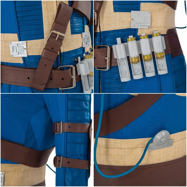 Fallout Lucy Cosplay Costume TV Series Vault 33 Suit Deluxe Style Takerlama