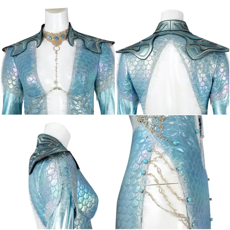 Baldur's Gate 3 Shadowheart Wavemother's Robe Cosplay Costume-Takerlama