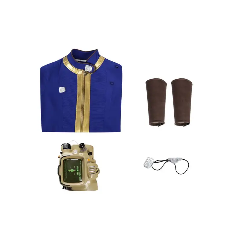 Fallout 4 Vault 75 Suit Halloween Cosplay Costume For Men Takerlama