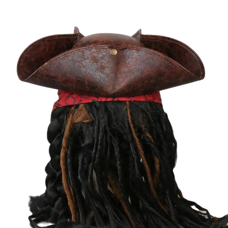 Pirates of The Caribbean Triangle Hat Pirate Captain Halloween Cosplay ...