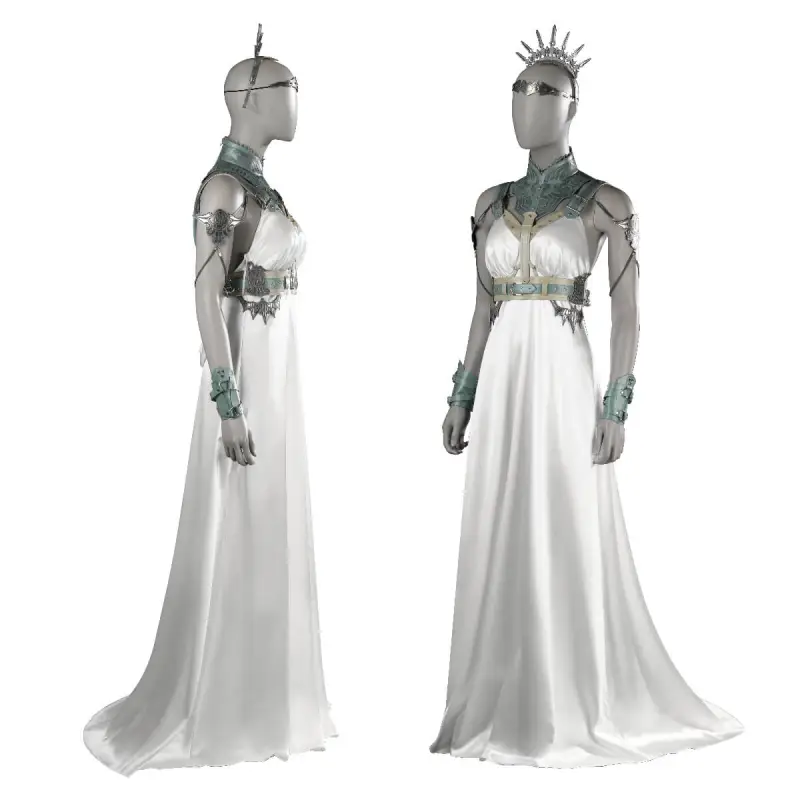 FF7 Rebirth Aerith Cosplay Costume Gold Saucer Dance Fancy Dress Final ...