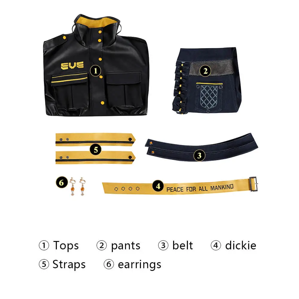 Stellar Blade Eve Cosplay Costume Wasteland Adventurer Suit Deluxe ...