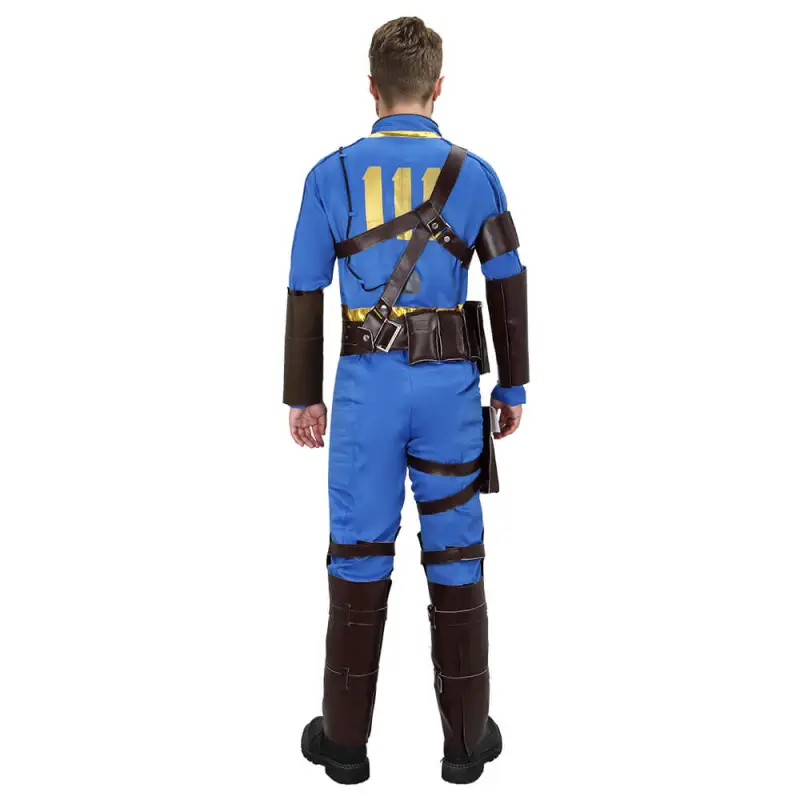 Fallout 4 Vault 111 Suit Sole Survivor Cosplay Costume for Men Takerlama