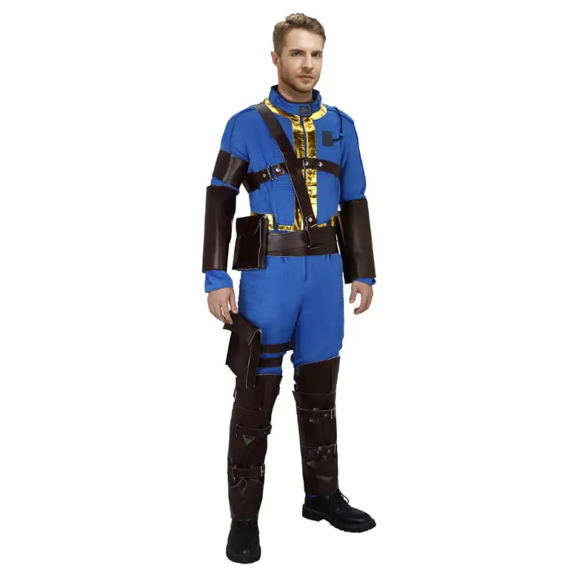 Fallout 4 Vault 111 Suit Sole Survivor Cosplay Costume for Men Takerlama