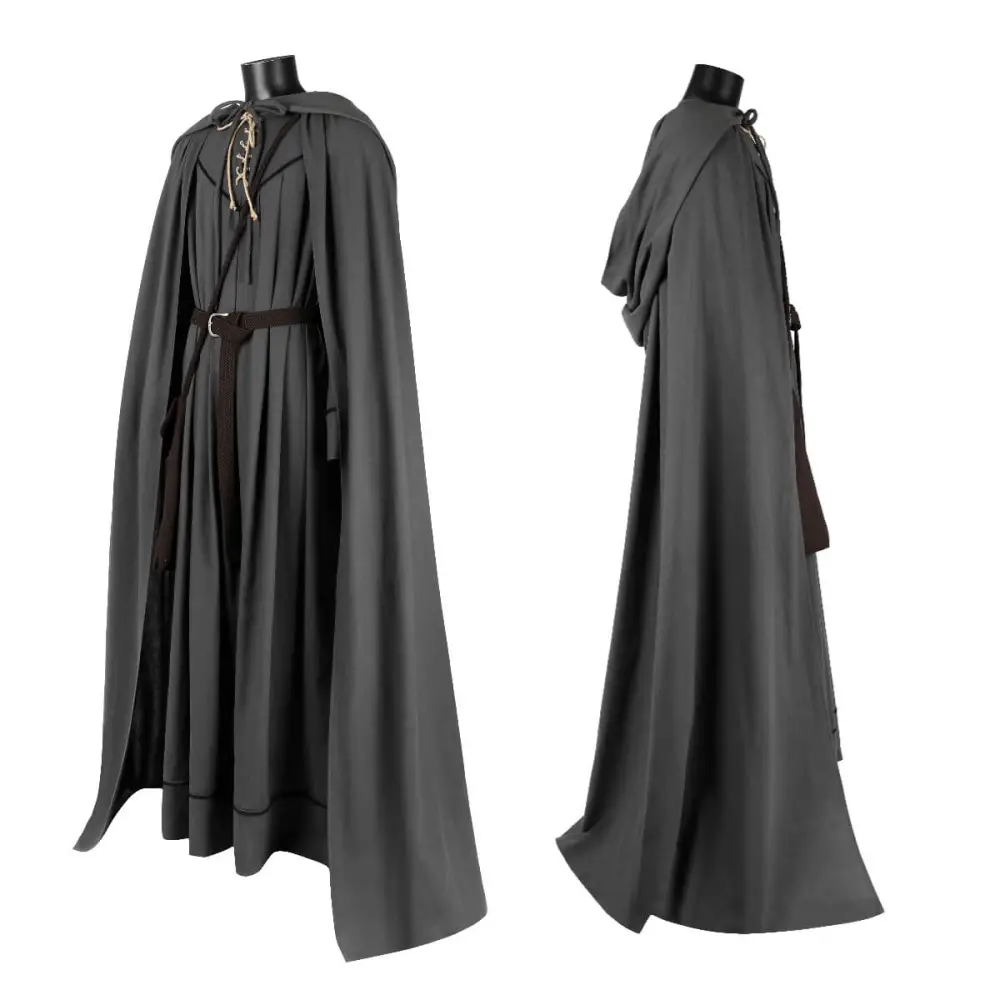 The Hobbit Gandalf Wizard Cosplay Costume The Lord of the Rings Men's ...