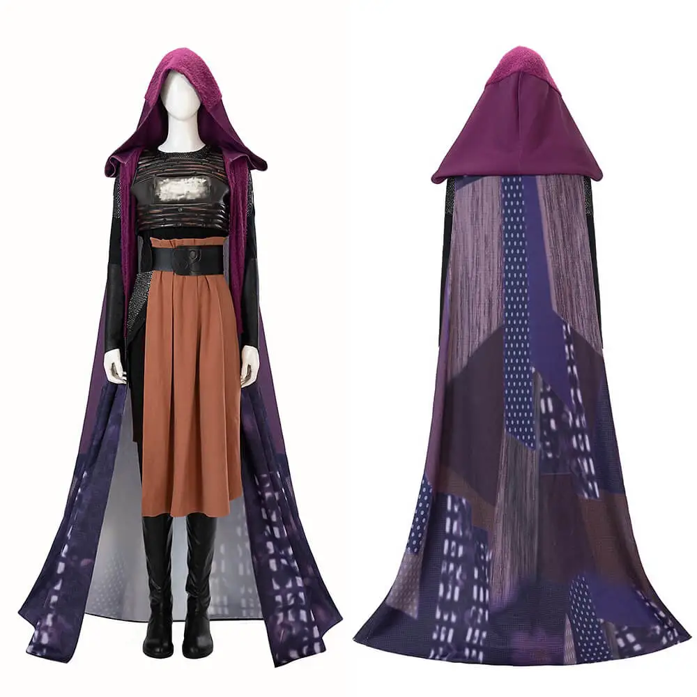 TV Star Wars: The Acolyte Mae Cosplay Costume Halloween Party Outfits ...