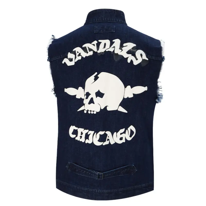 The Bikeriders Benny Cosplay Costume Denim Vest Motorcycle Club Jacket ...
