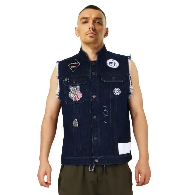 The Bikeriders Benny Cosplay Costume Denim Vest Motorcycle Club Jacket ...