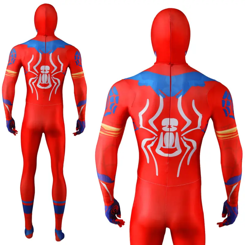 Indian Spider-Man Pavitr Prabhakar Cosplay Costume Halloween Superhero ...