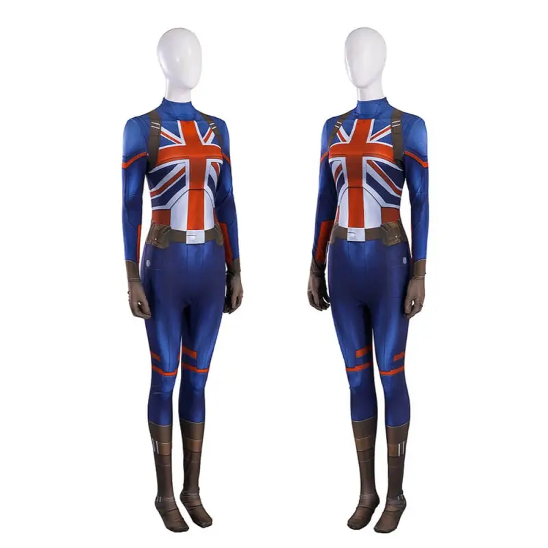 What If Captain Carter Peggy Carter Cosplay Costume Superhero Jumpsuit ...