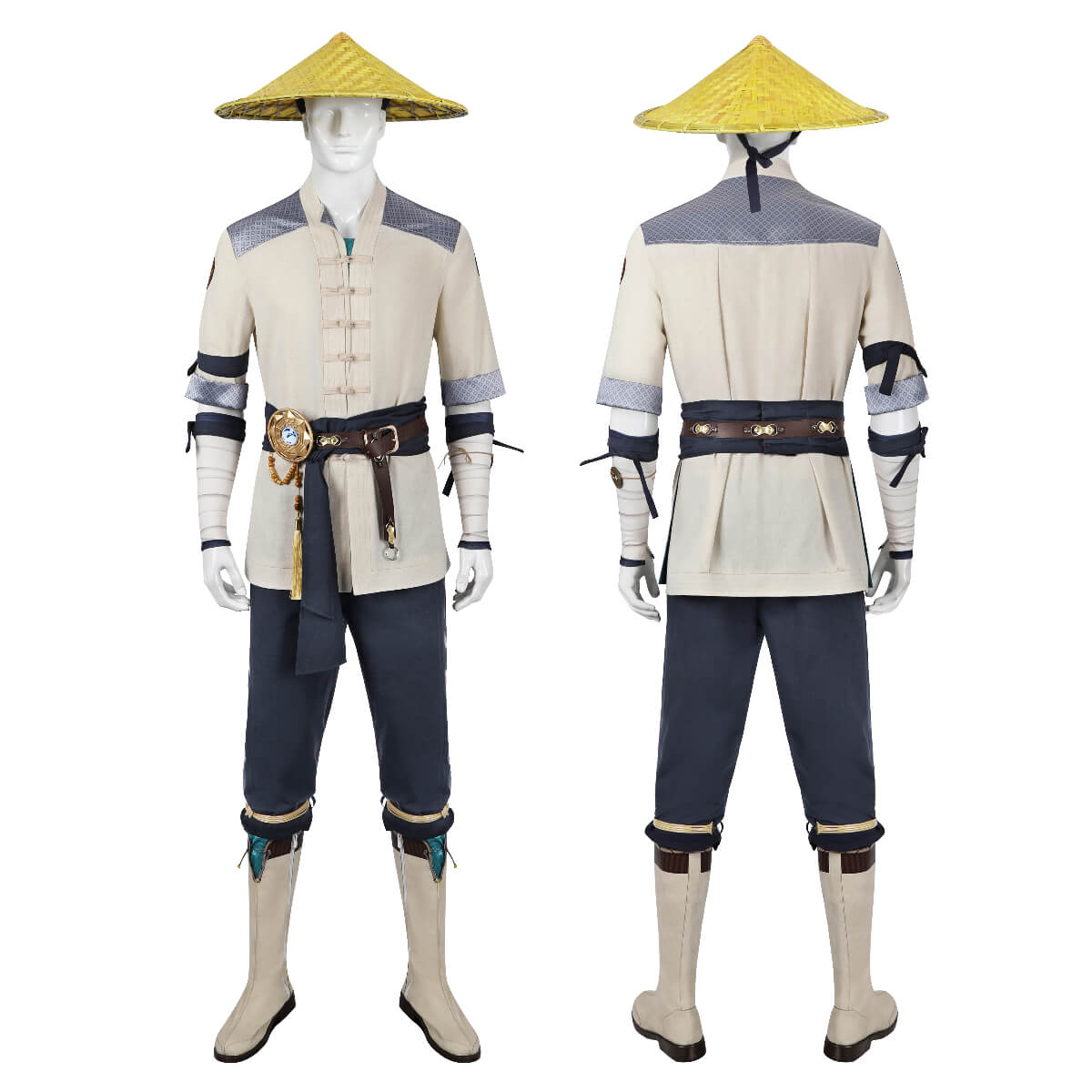 Mortal Kombat 1 Raiden Cosplay Costume White Halloween Outfit Deluxe ...