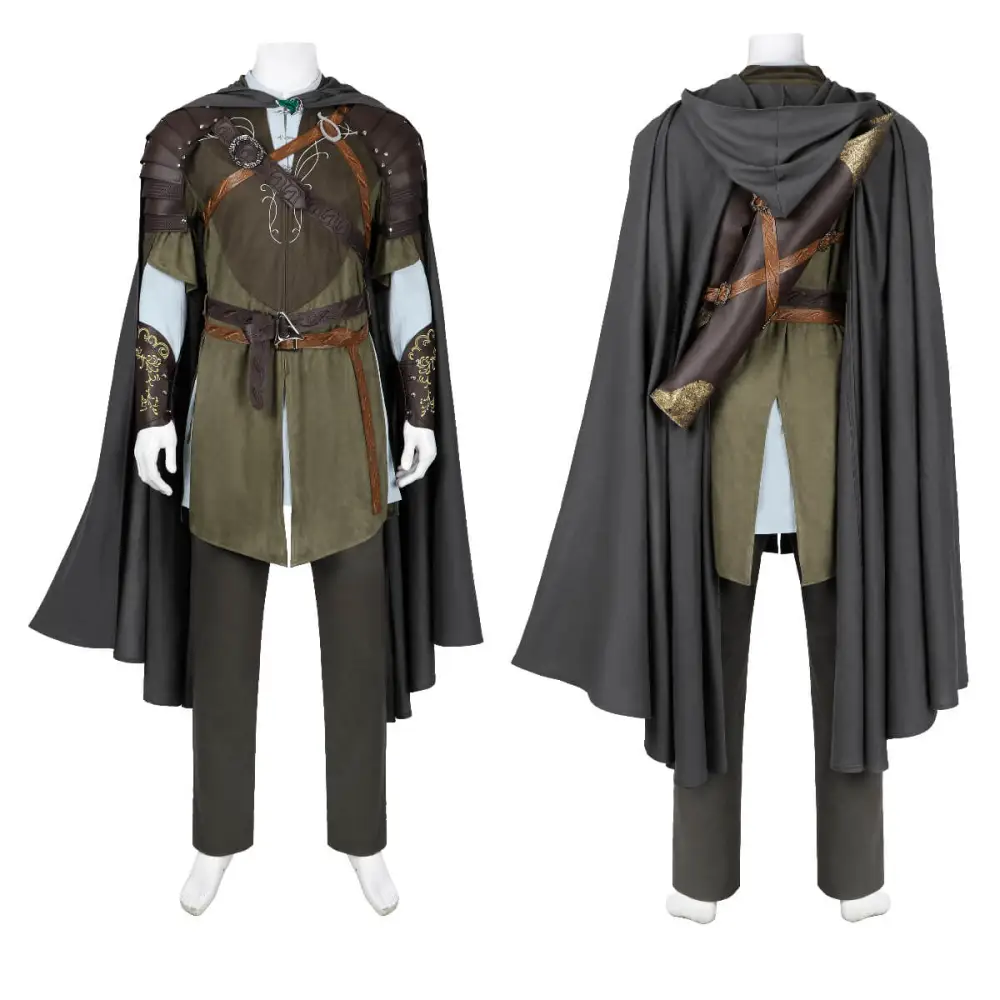Legolas The Lord of the Rings Cosplay Costume Caped Medieval Warrior ...