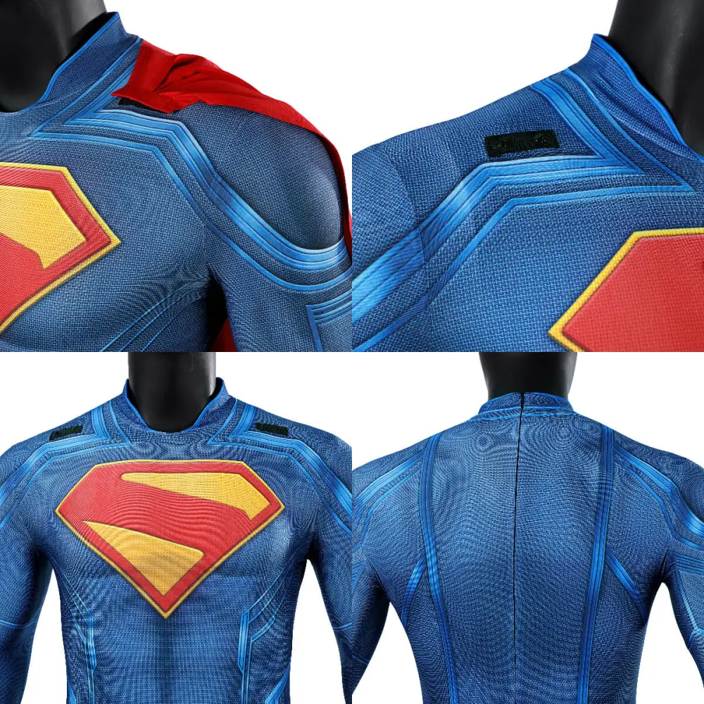 Superman Legacy Clark Kent Hallowen Cosplay Costume Superhero Jumpsuit ...