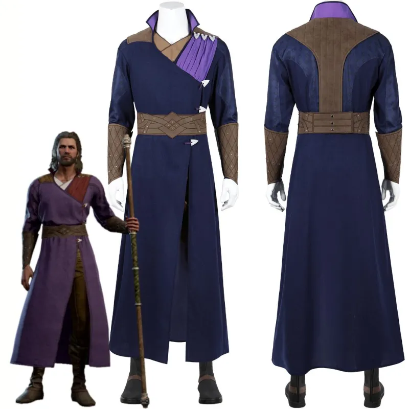 Baldur's Gate 3 Gale Dekarios Cosplay Costume Game Halloween Purple ...