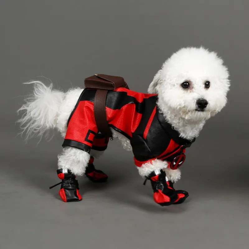 Deadpool & Wolverine Dogpool Cosplay Costume Pet Puppy Cat Suit ...